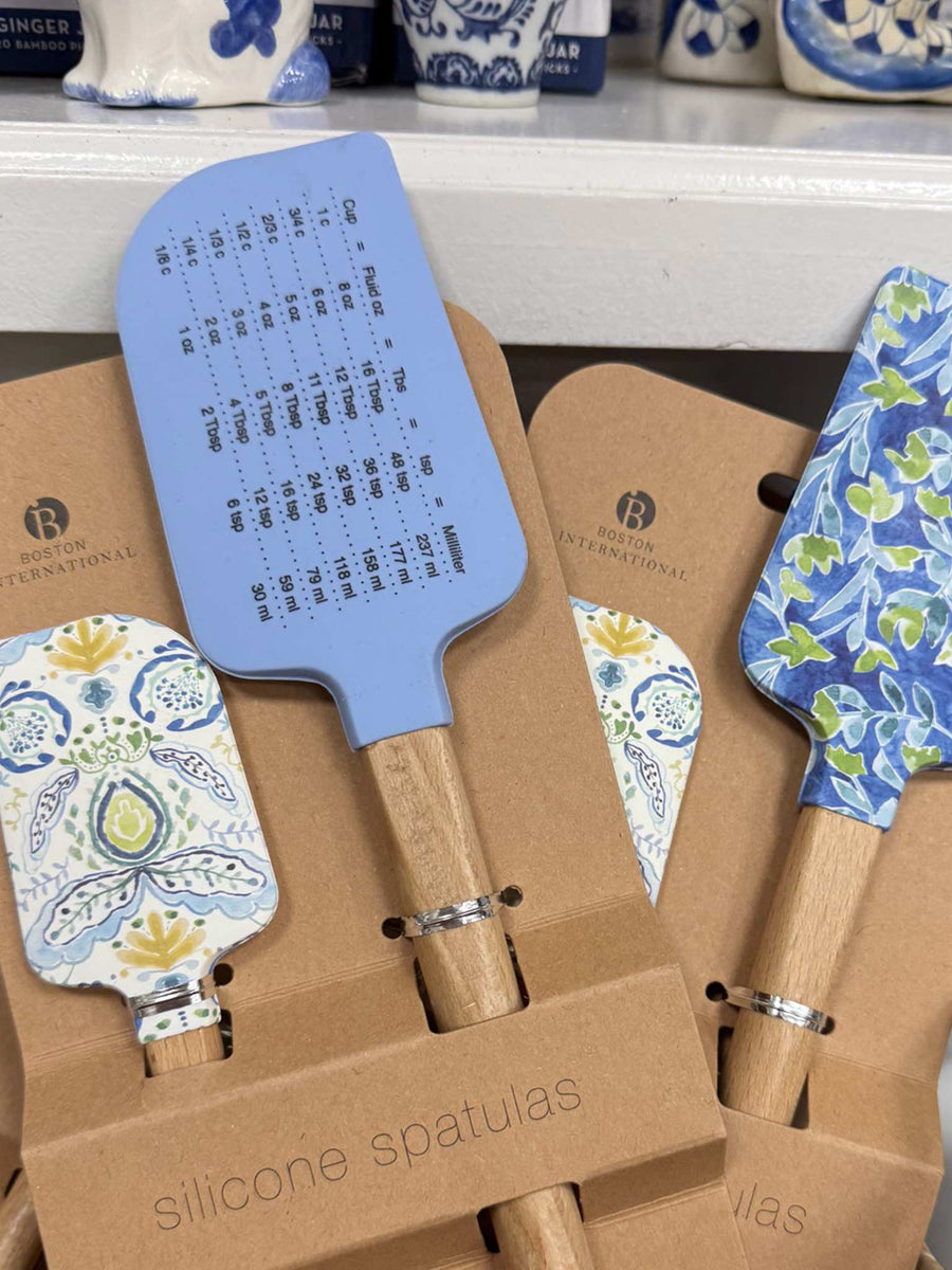 Azure & Ivy Silicone Spatula Set with Beechwood Handles – Boston ...