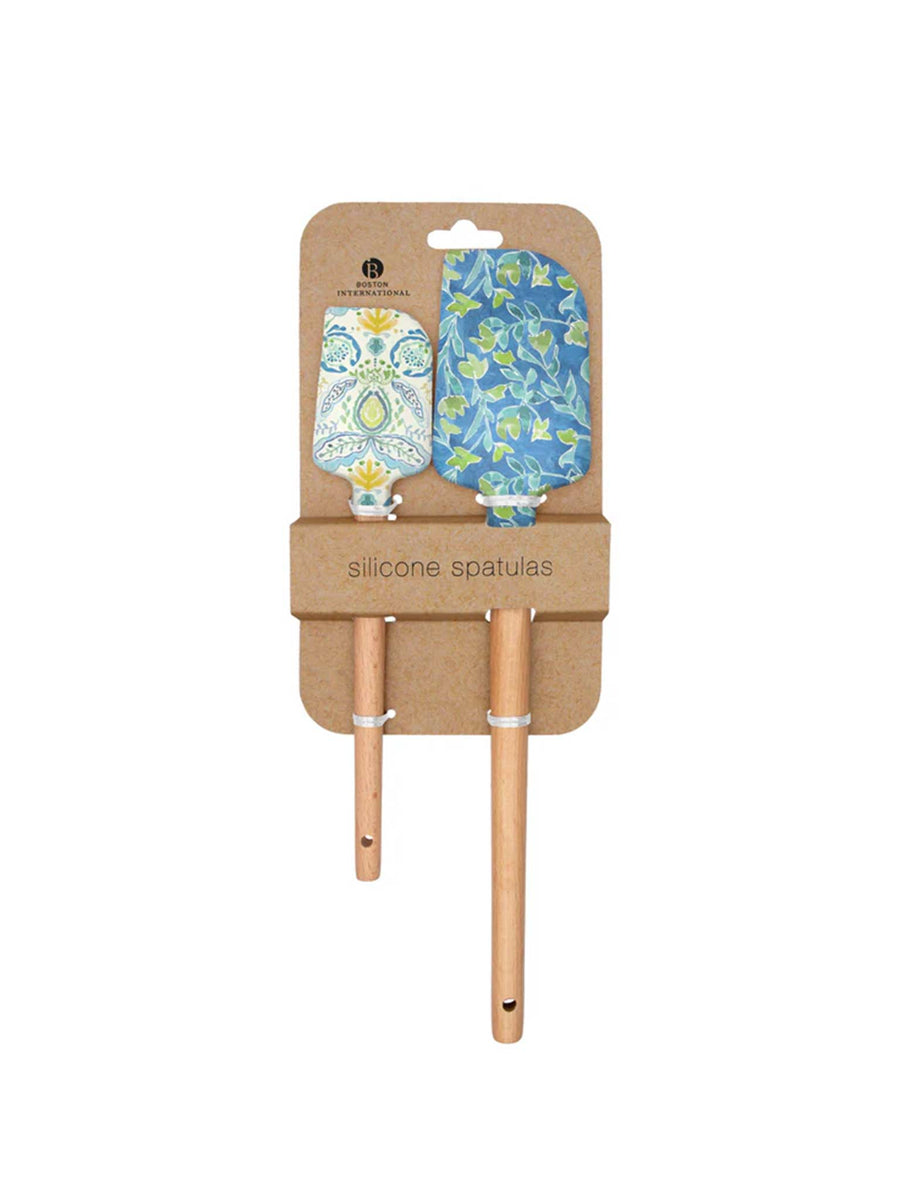 Azure & Ivy Silicone Spatula Set with Beechwood Handles – Boston ...