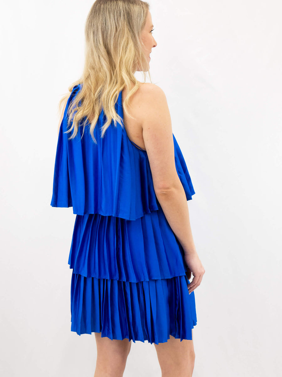 Royal Blue Tiered Dress – Casual Camel Boutique